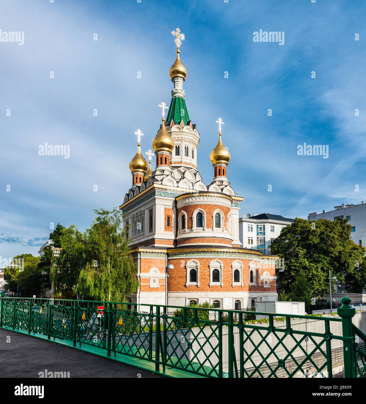 Russisch-orthodoxe St. Nikolaus Kirche in der Stadt Wien, Österreich Stockfotografie - Alamy