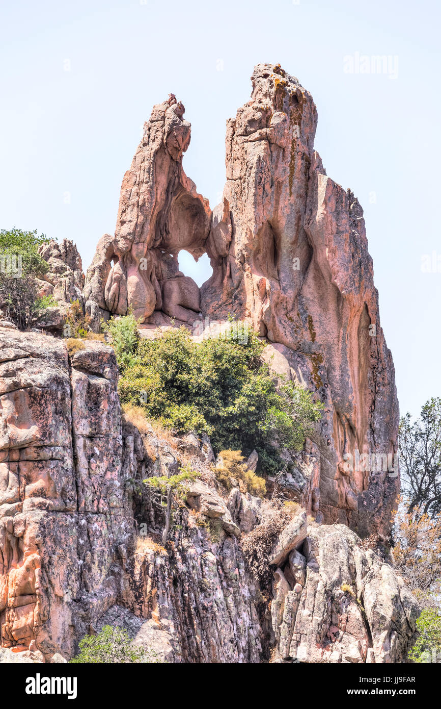 Le Coeur, Calanques de Piana, Piana, Korsika, Frankreich ...