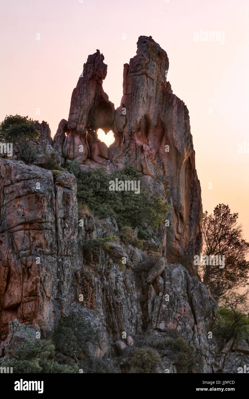 Le Coeur, Calanques de Piana, Piana, Korsika, Frankreich ...