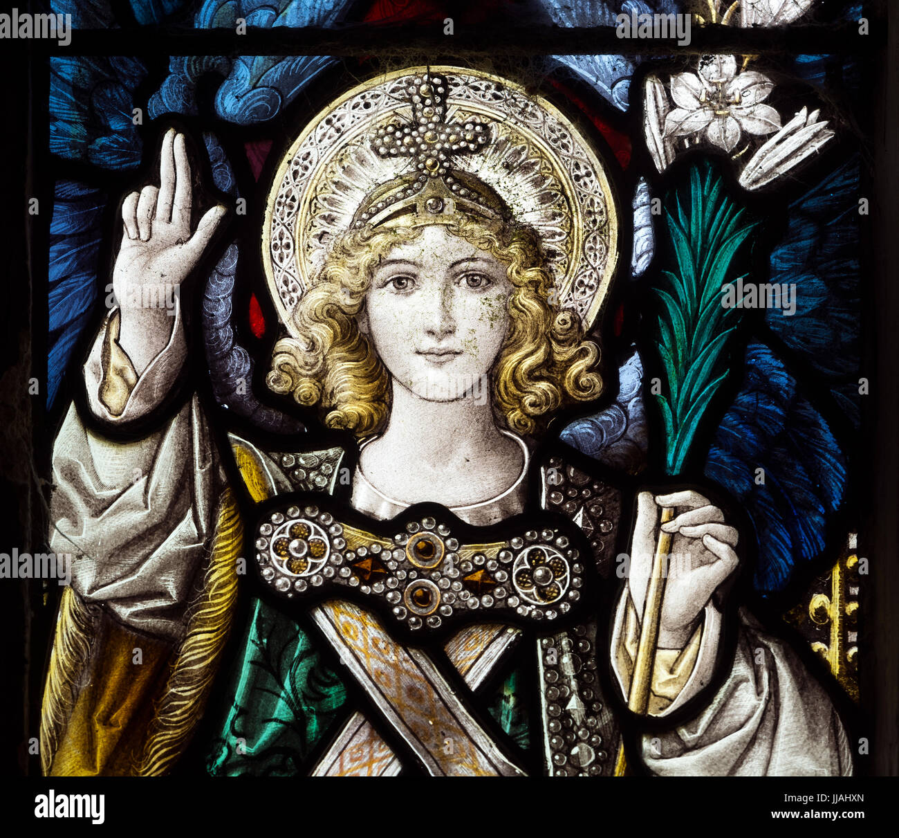 Erzengel Gabriel Glasmalerei, St. Michael und alle Engel Kirche ...