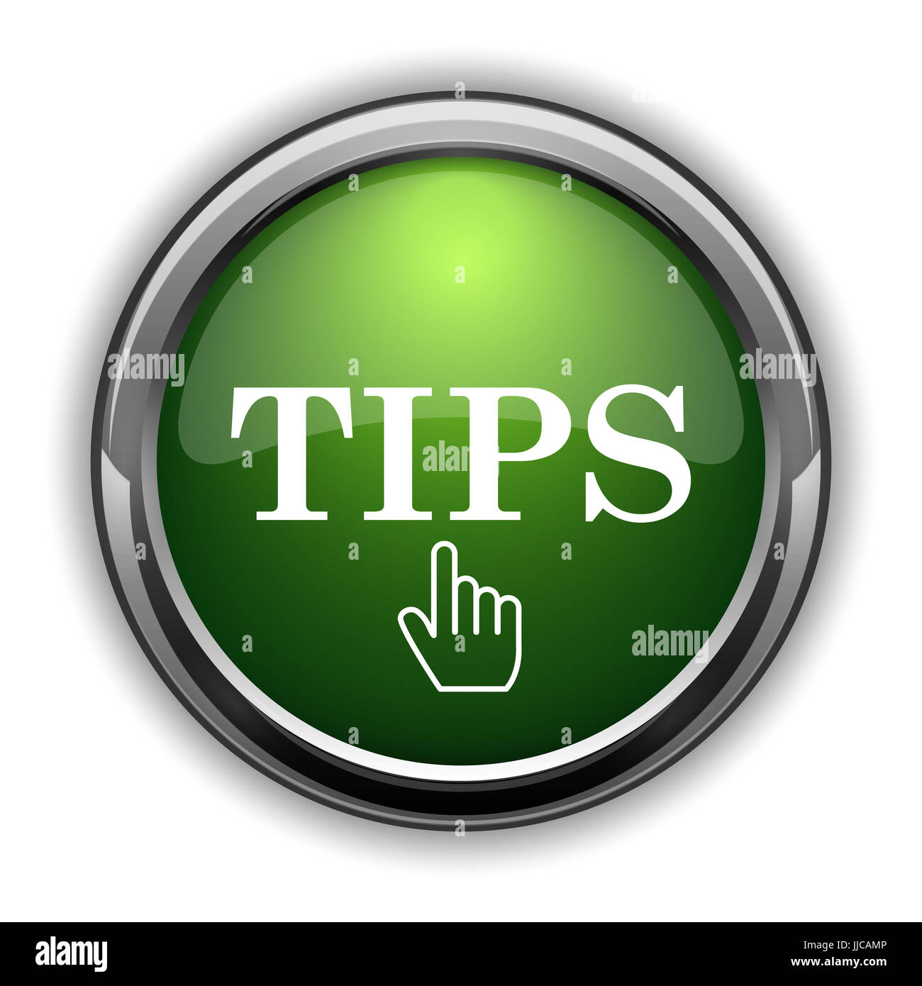 Tipps-Symbol. Tipps Website Taste auf weißem Hintergrund ...