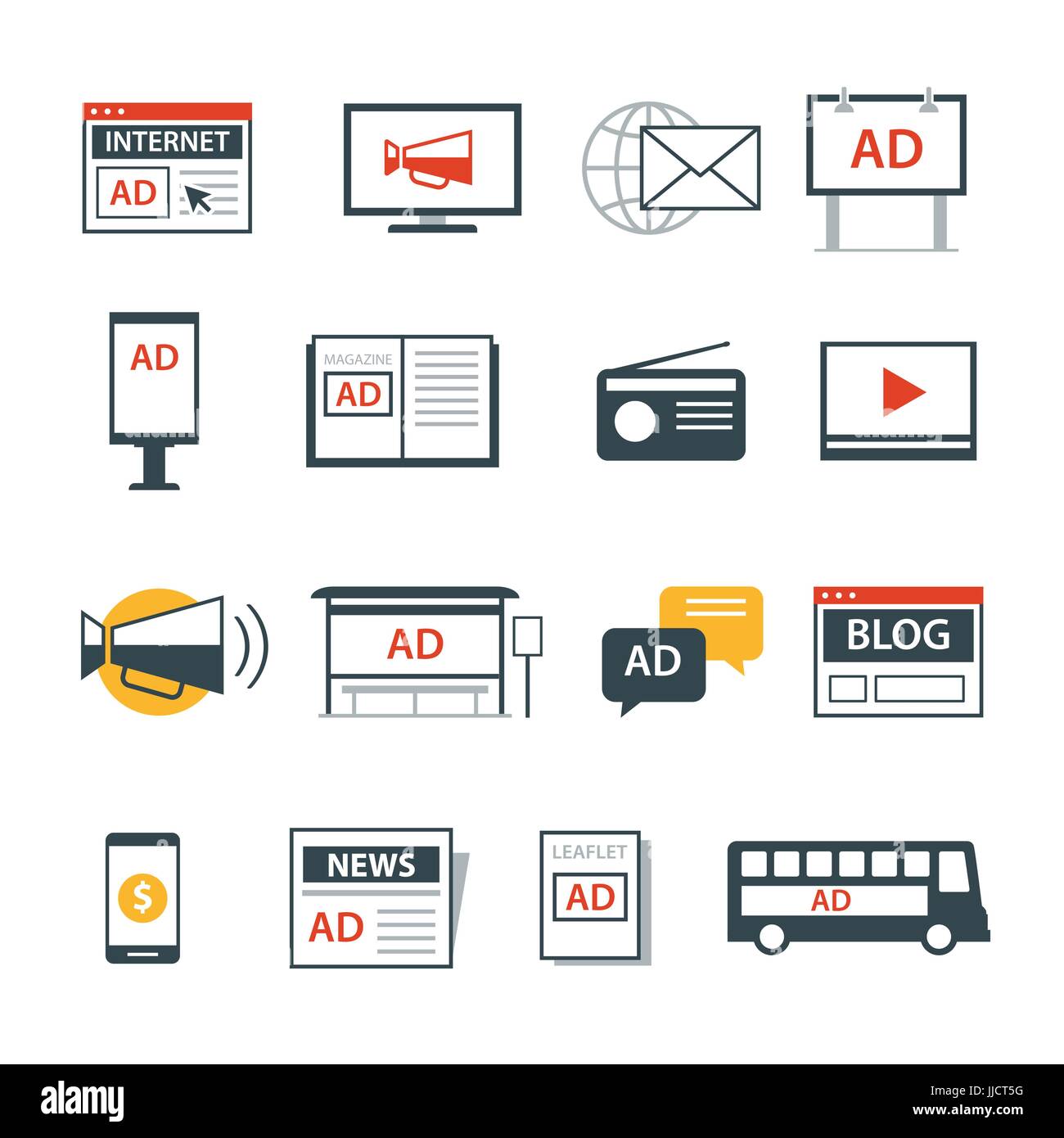 Medien symbol Stock-Vektorgrafiken kaufen - Alamy