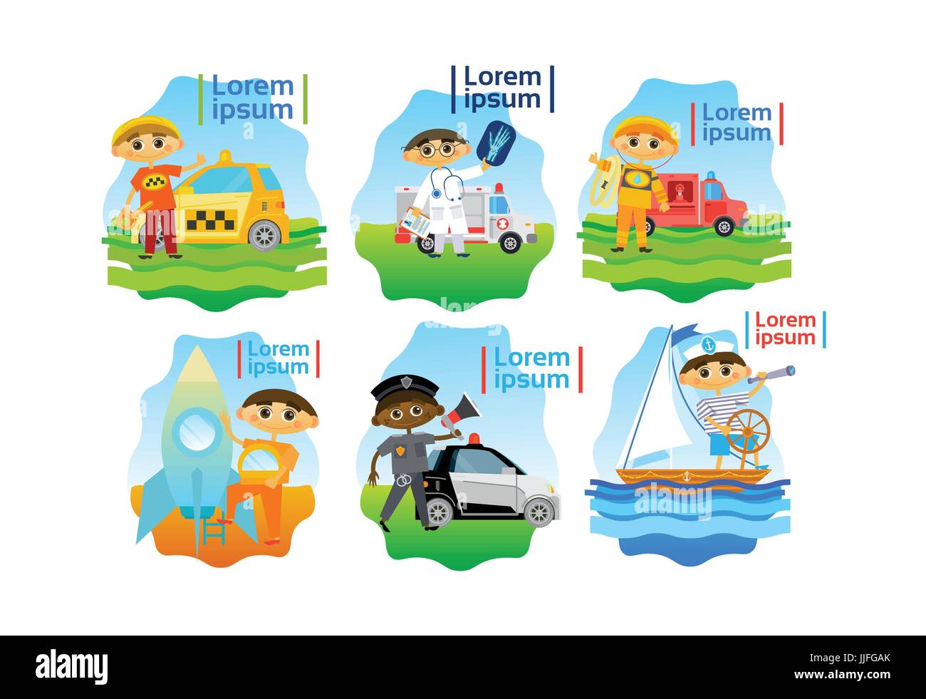 Berufe cartoon Stock-Vektorgrafiken kaufen - Alamy