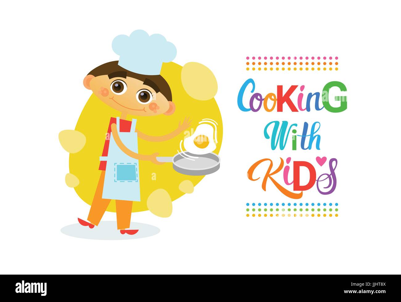 Kochen mit Kids Kinder kulinarische Klassen Hobby Entwicklung Stock ...