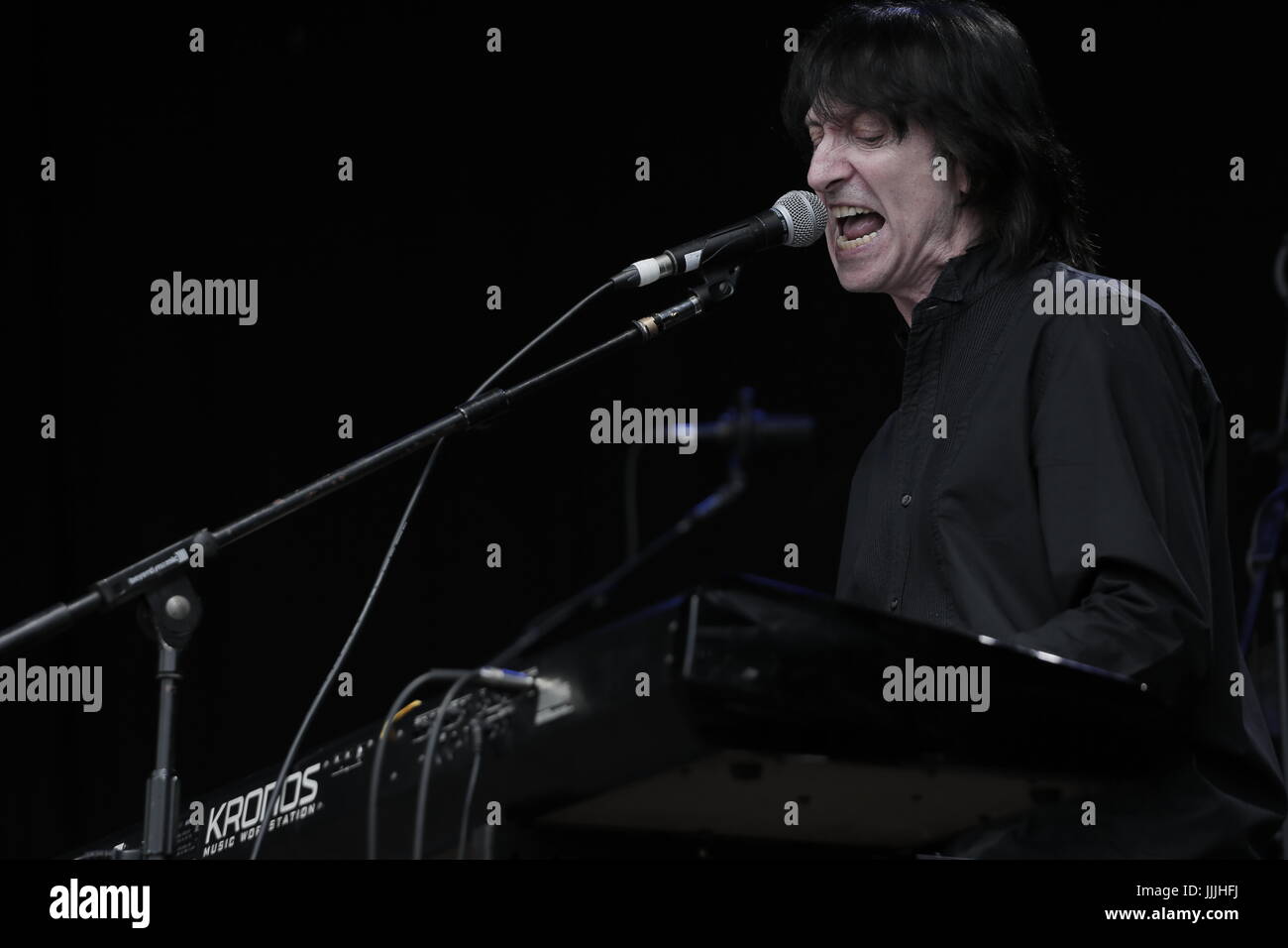 Bob Jackson, Lead-Sänger der klassischen Rockband Badfinger beim ...