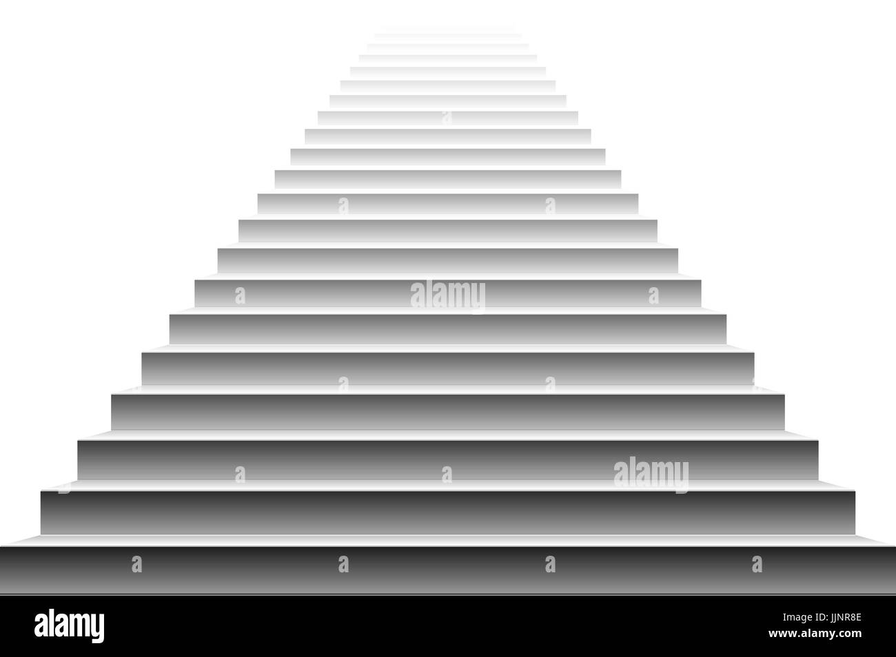 Treppen-Vektor. Treppen. detaillierte Darstellung der schwarz weißen ...