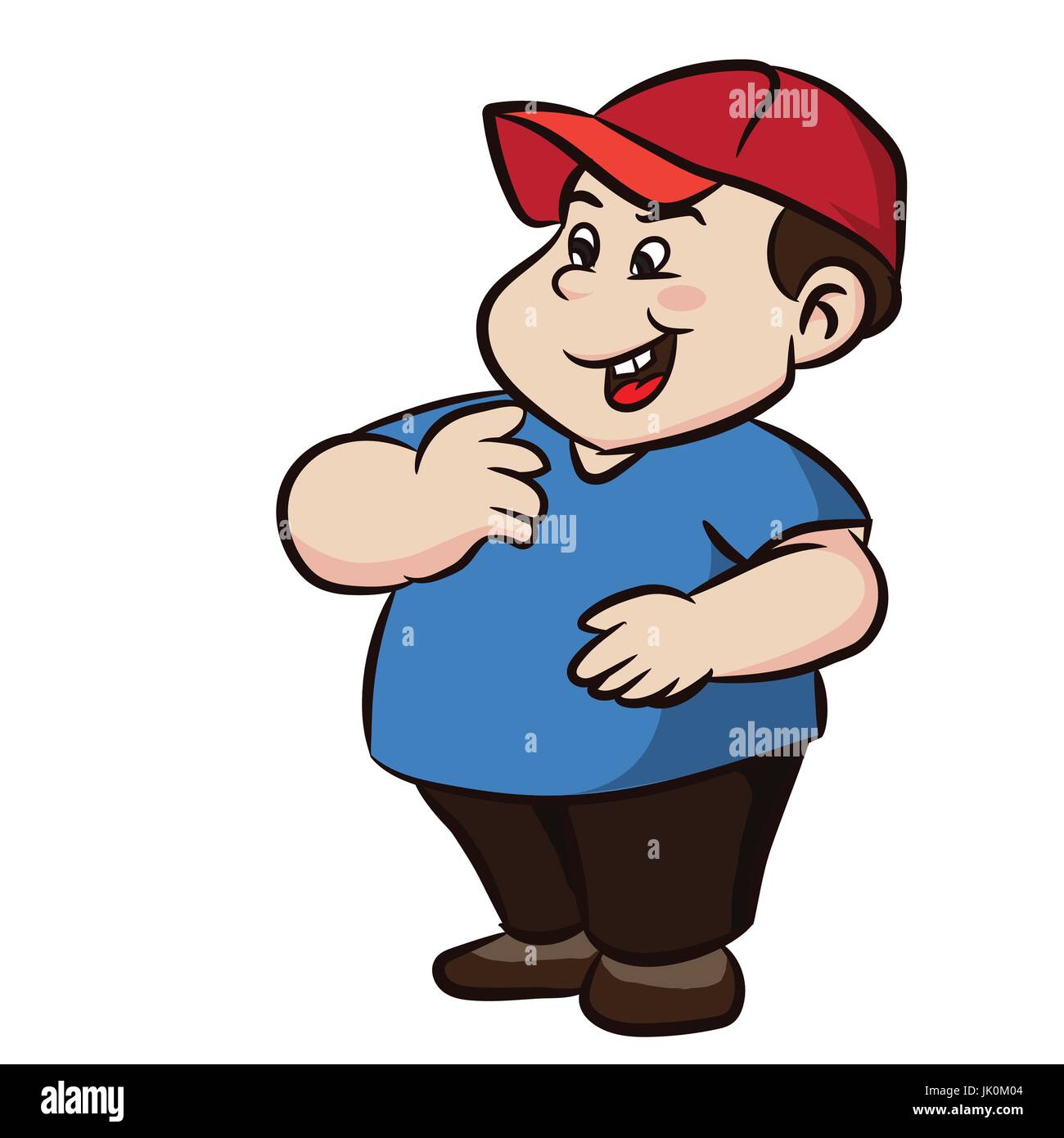 Overweight Cartoon Character Stockfotos & Overweight Cartoon Character ...
