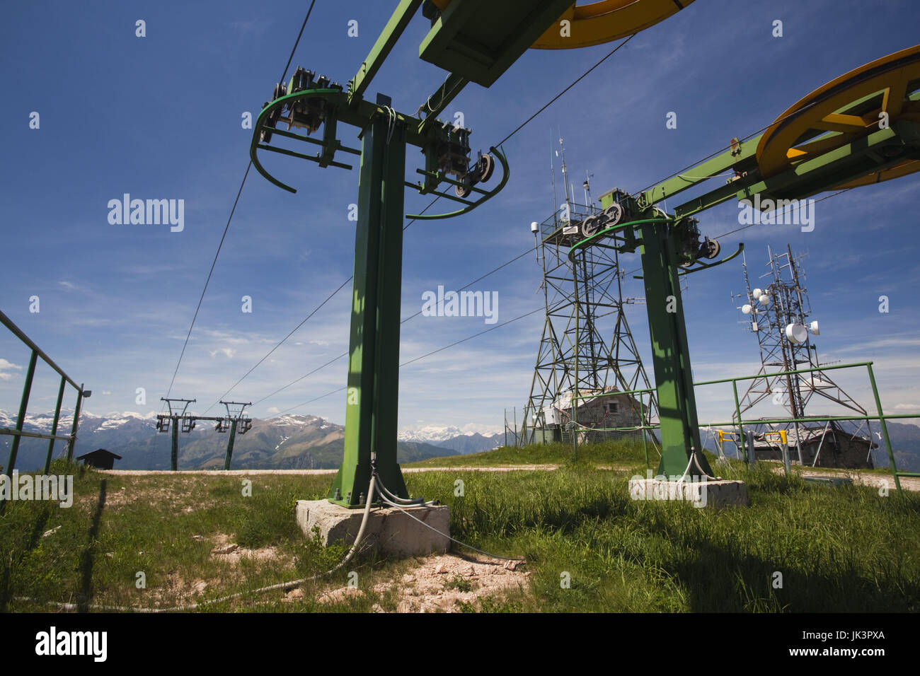 Italien, Piemont, Lago Maggiore, Mottarone Berg Mottarone peak, El 1491 ...