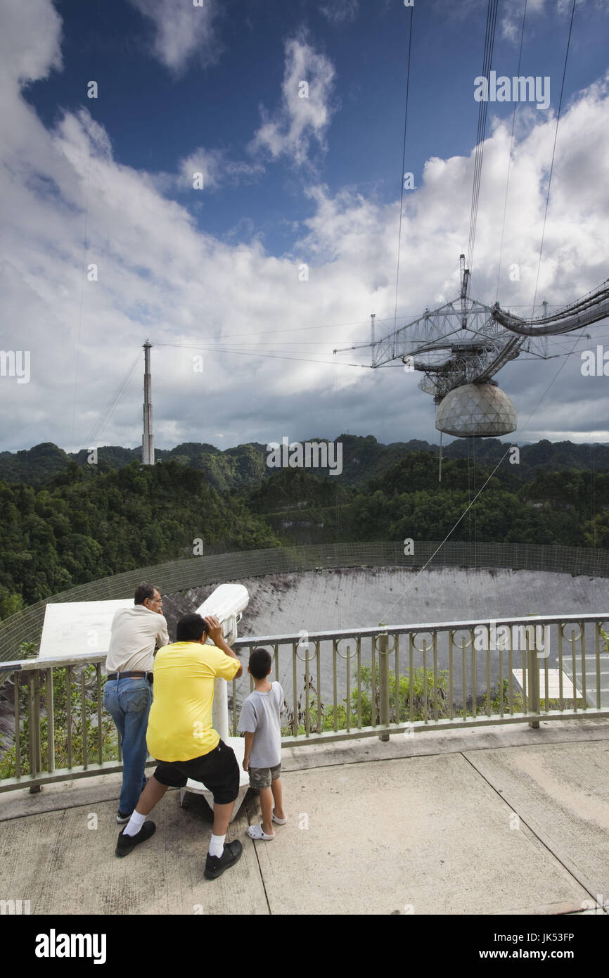 Puerto Rico, Nordküste, Arecibo, Arecibo-Observatorium, weltweit größte ...