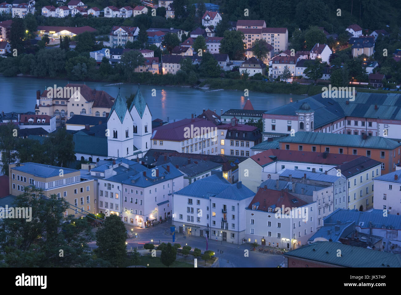 Deutschland, Bayern, Passau, Altstadt von Burg Veste Oberhaus ...