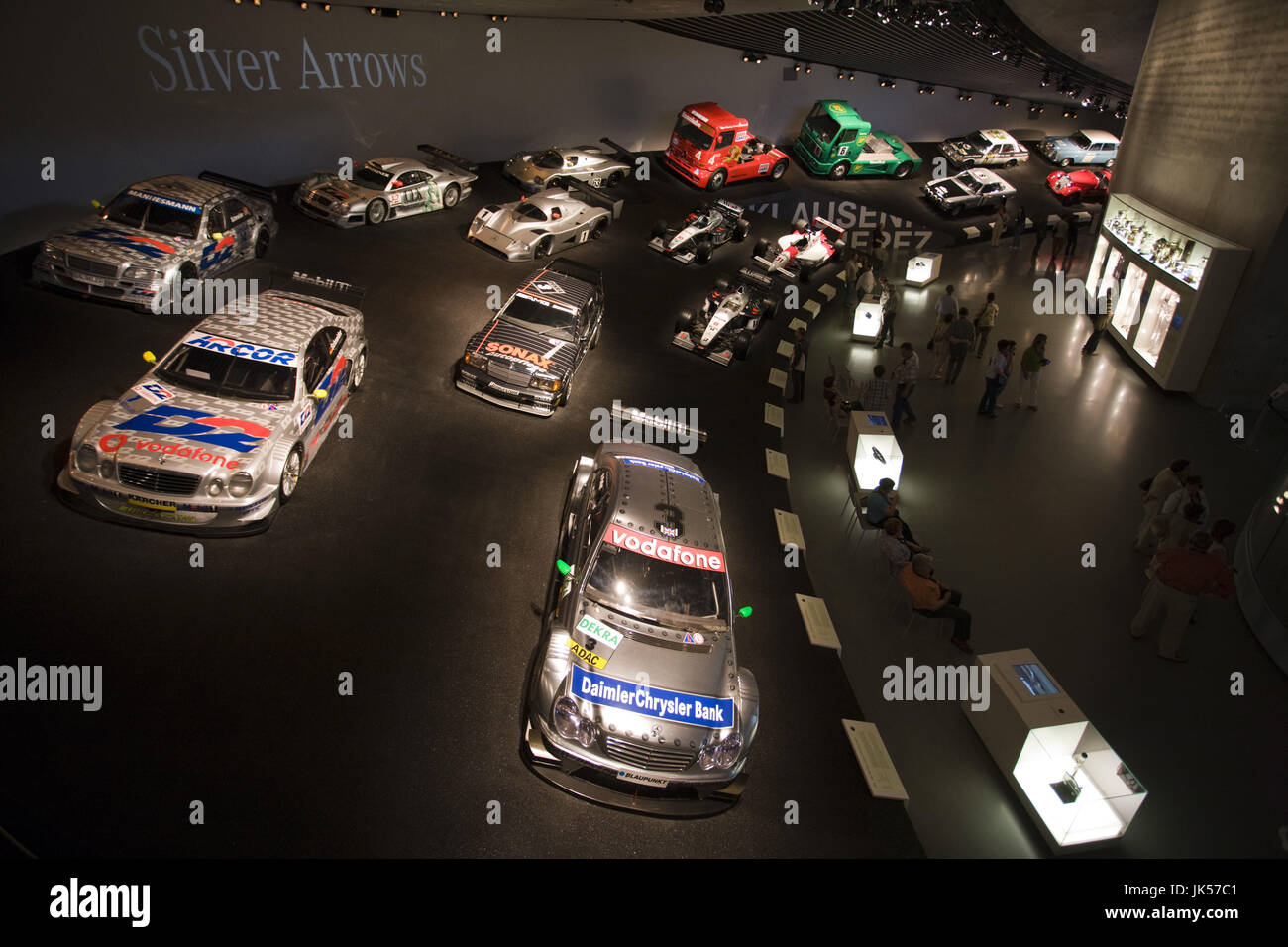 Deutschland, Baden-Württemberg, Stuttgart, Mercedes-Benz-Museum, Silver ...