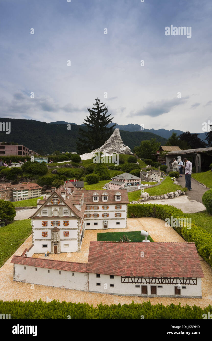 Schweiz, Ticino, Lago di Lugano, Melide, Swissminiatur, Miniatur ...