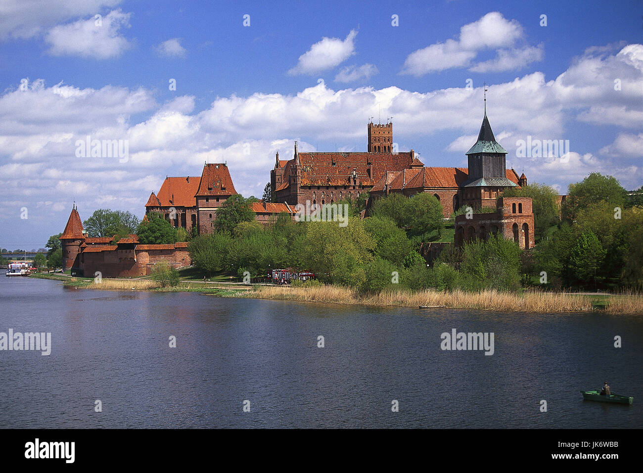 Polen, Pommern, Marienburg, Marienburg, Fluss Nogat Europa, Osteuropa ...