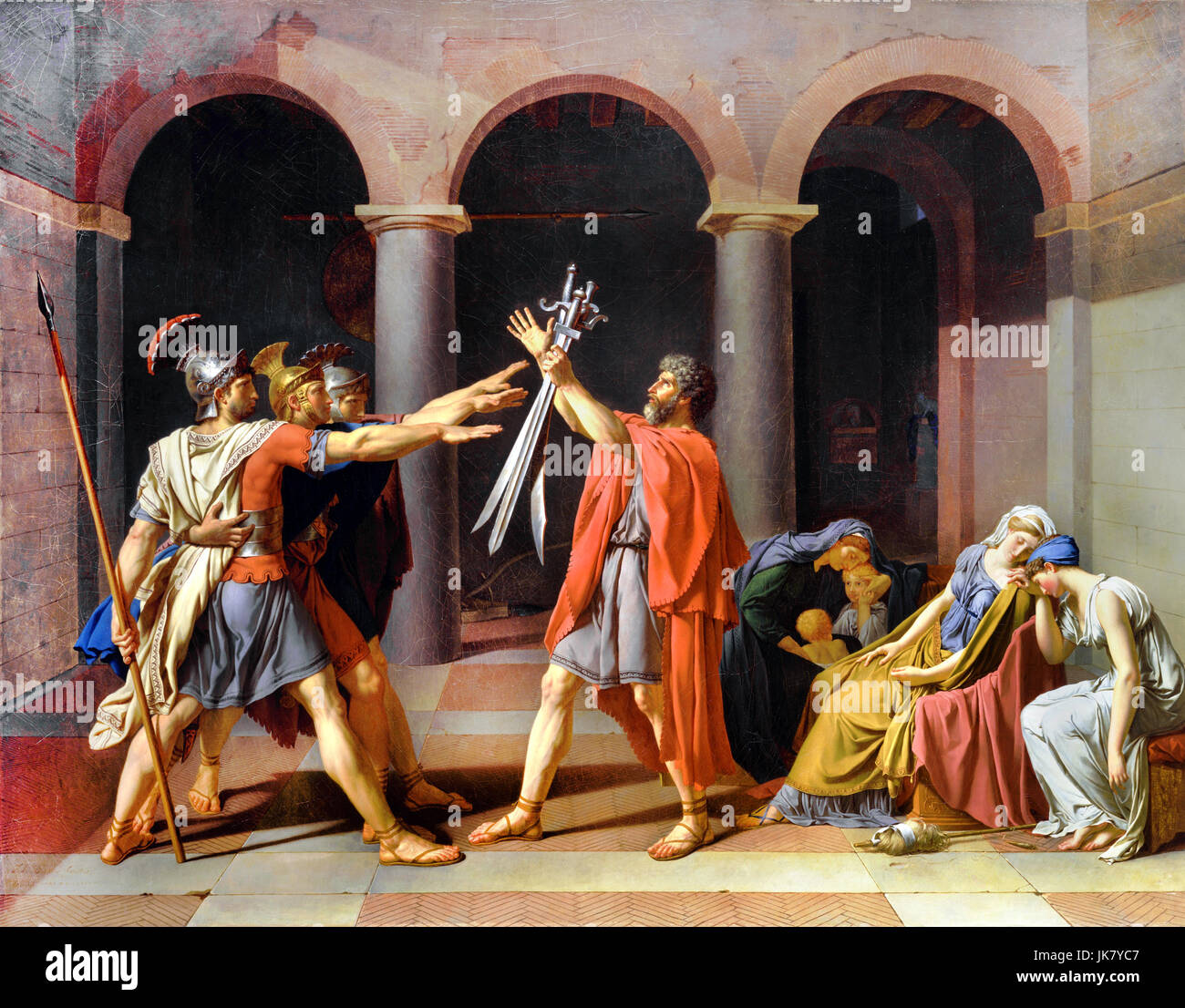 Jacques-Louis David, Kopie der Schwur der Horatier 1786 (Original von ...