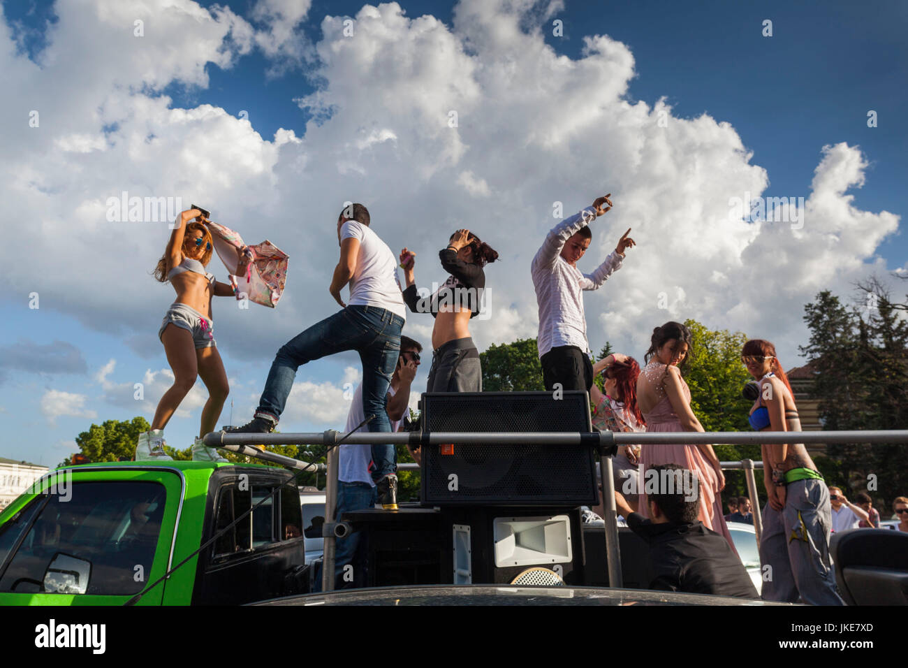 Bulgarien, Sofia, Ploshtad Alexander Nevski Square, bulgarische ...