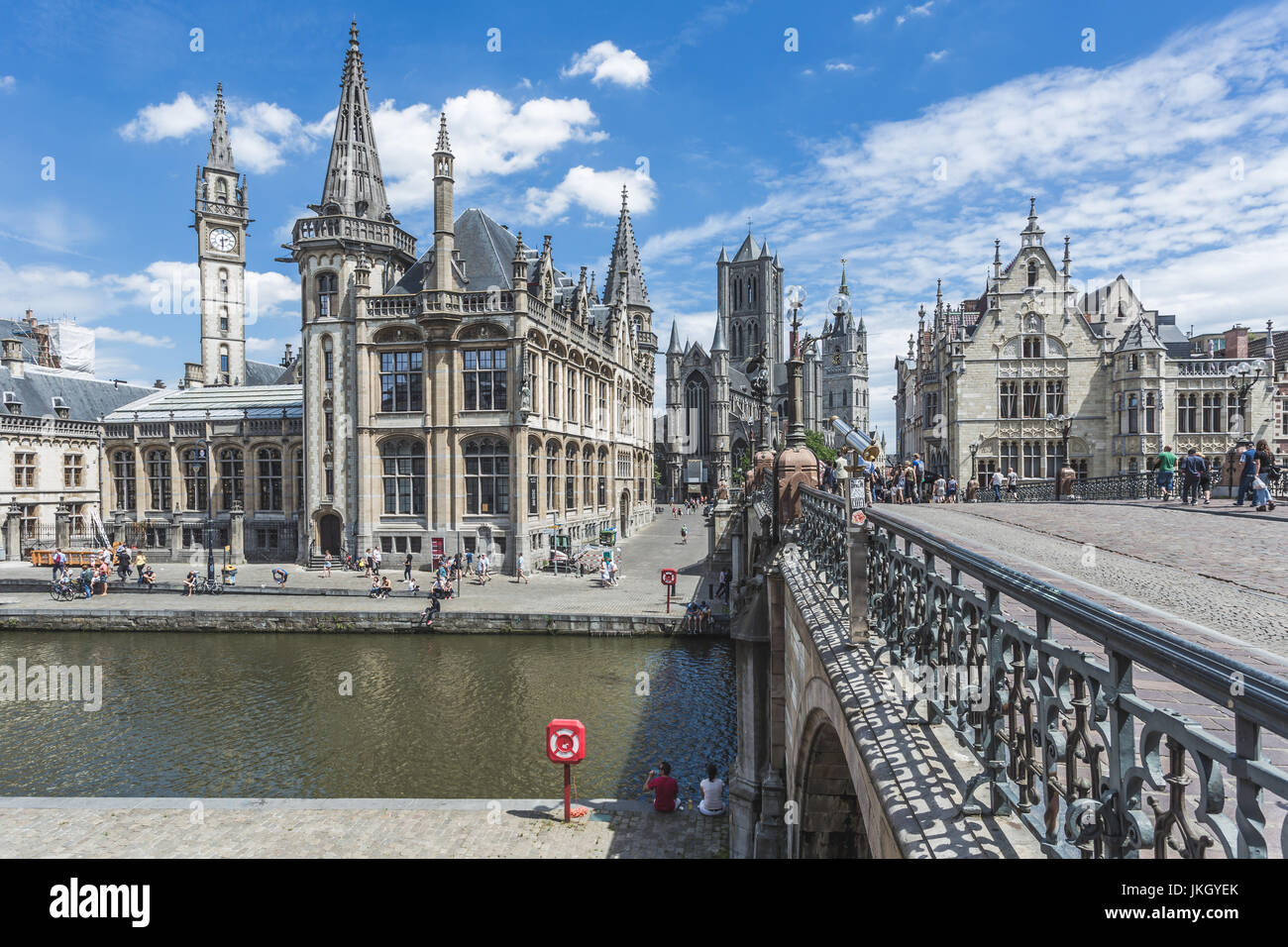 Gent Stadtbild Stockfotos und -bilder Kaufen - Alamy