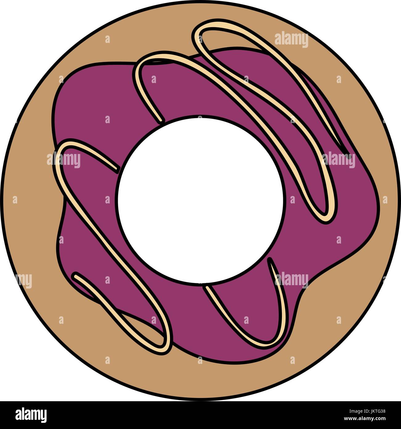 köstliche Krapfen isoliert Symbol Vektor-Illustration-design Stock ...