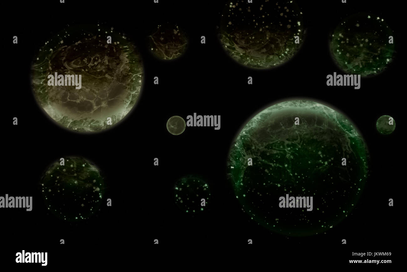 Multiversum Hypothese - Mehrere Universen - Abstrakte Abbildung ...
