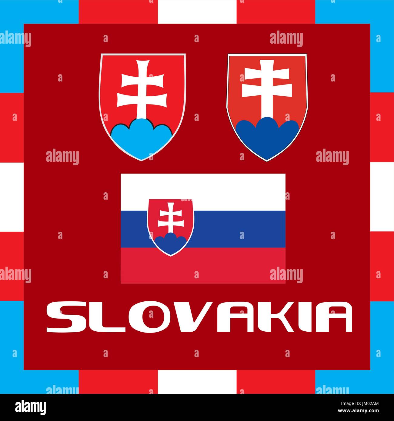 Flaggen europa, slowakai, bratislava Stock-Vektorgrafiken kaufen - Alamy