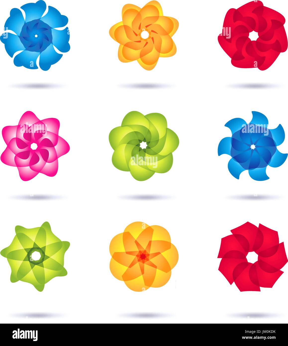 Satz von Symbol und Formen. Trendige Icons und Logos. Geschäft Zeichen ...