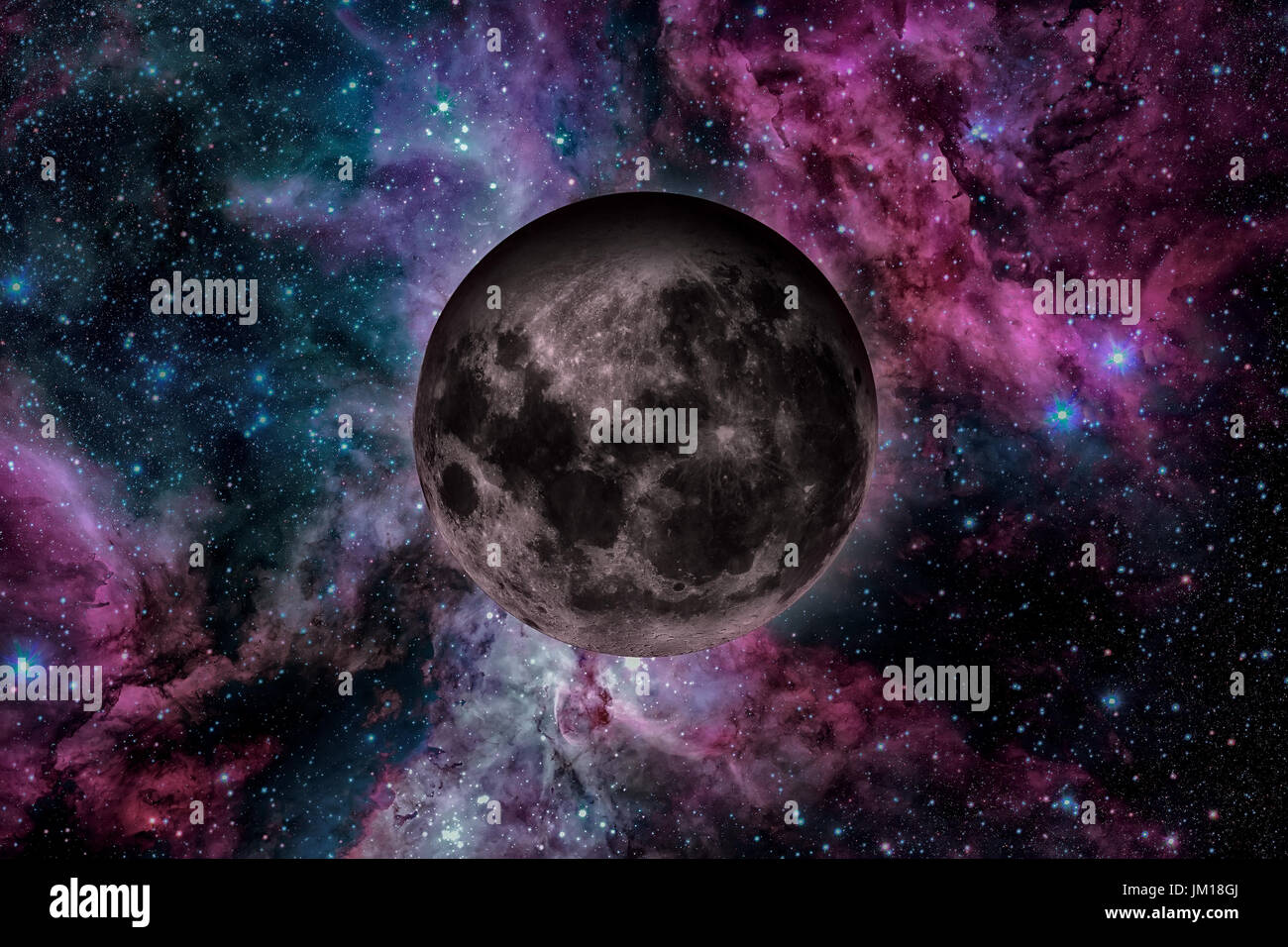 Sonnensystem - Erden-Mond. Der Mond ist die einzige natürliche Satellit ...