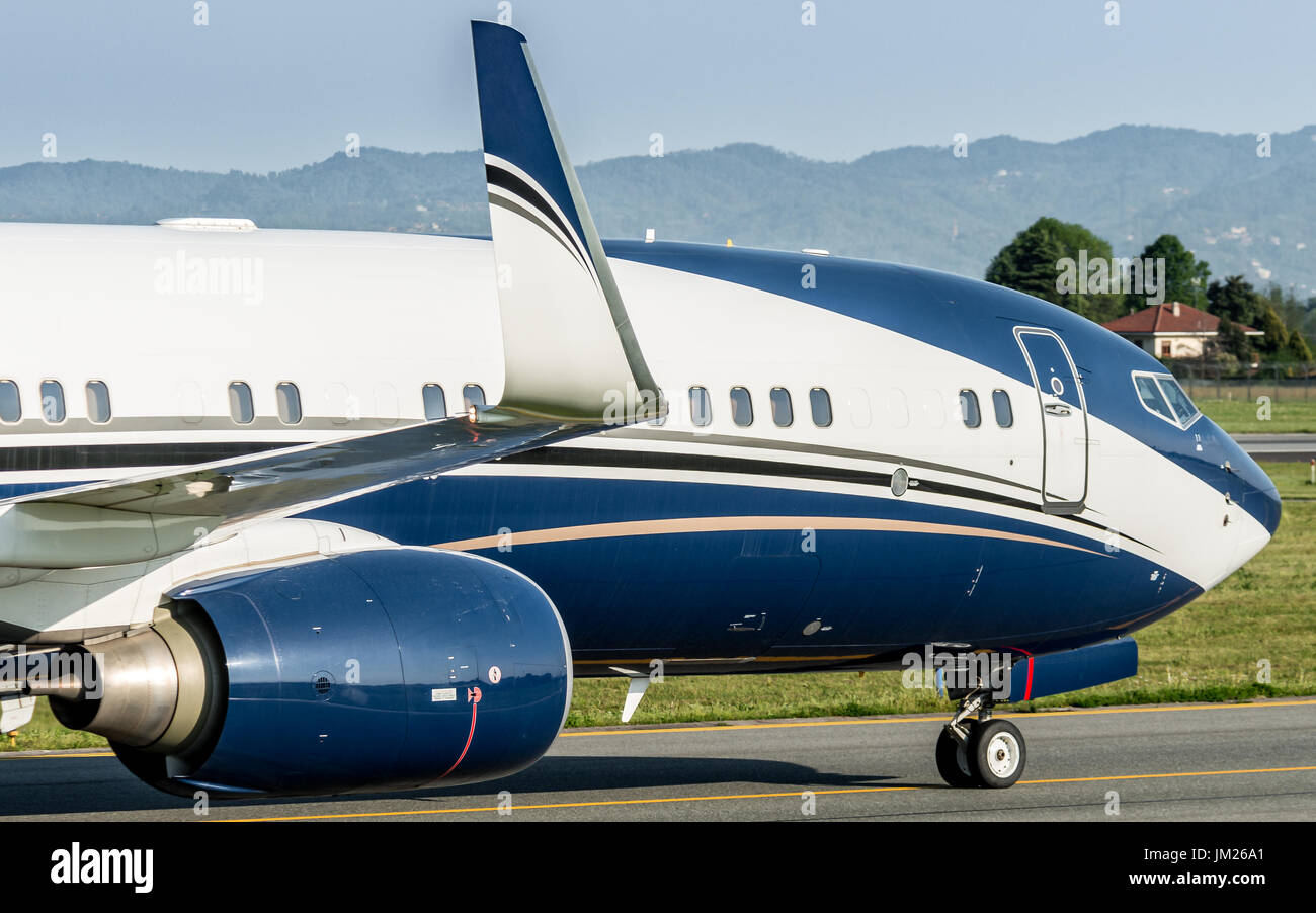 Boeing Business Jet Logo Boeing Business Jet BBJ Air X Charter 9H ELF