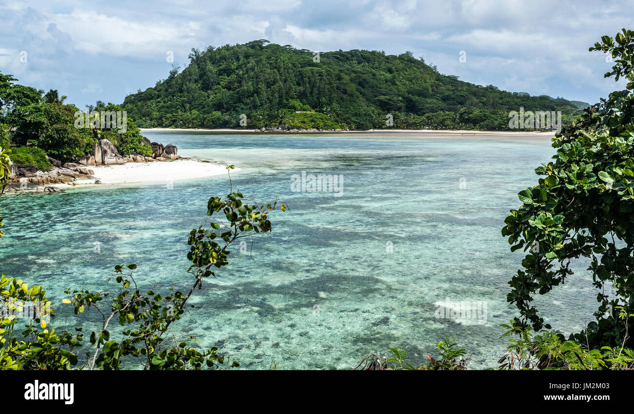 Strand von Anse L'Islette, Insel Mahe, Seychellen, Indischer Ozean ...