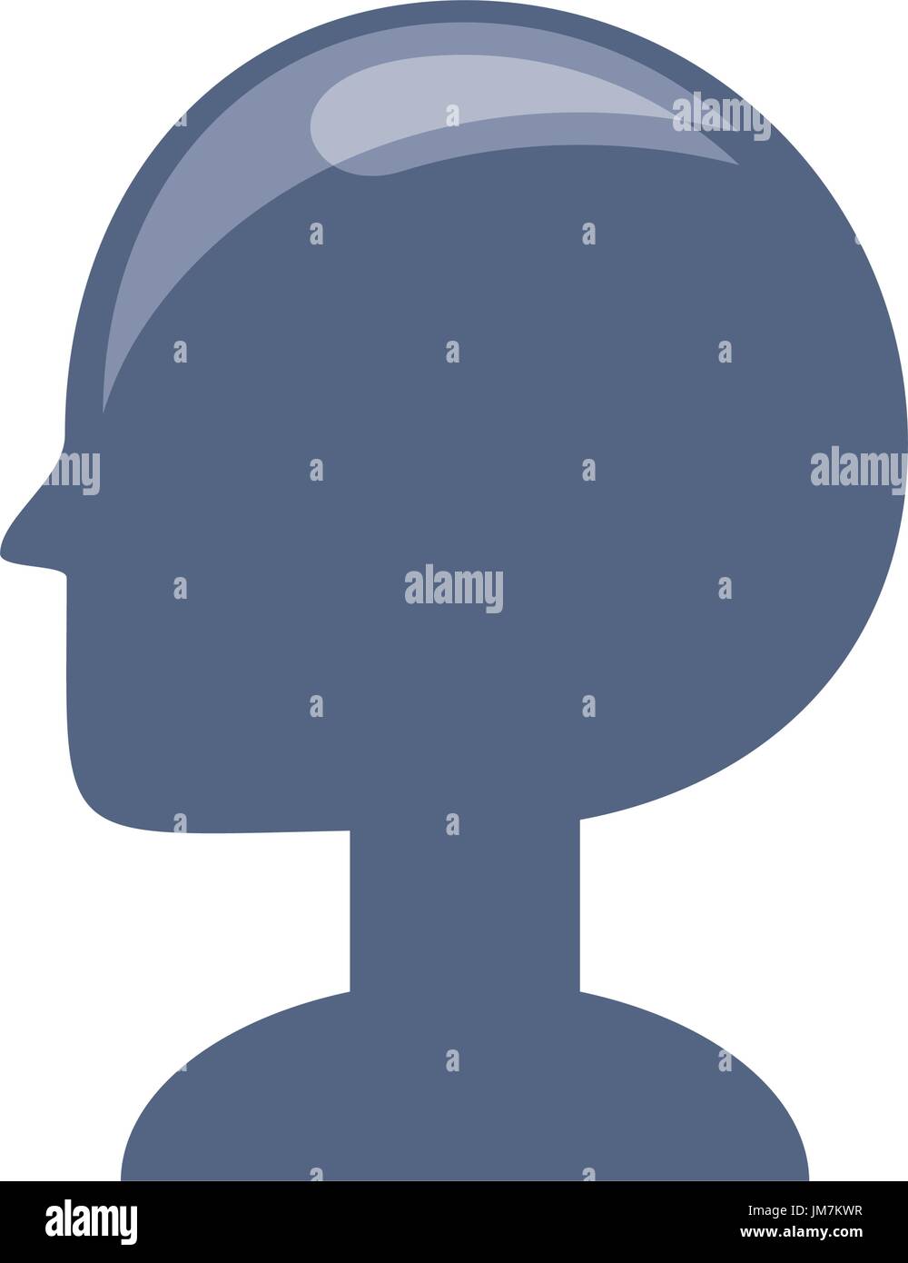 Menschliche Kopf silhouette Stock-Vektorgrafik - Alamy