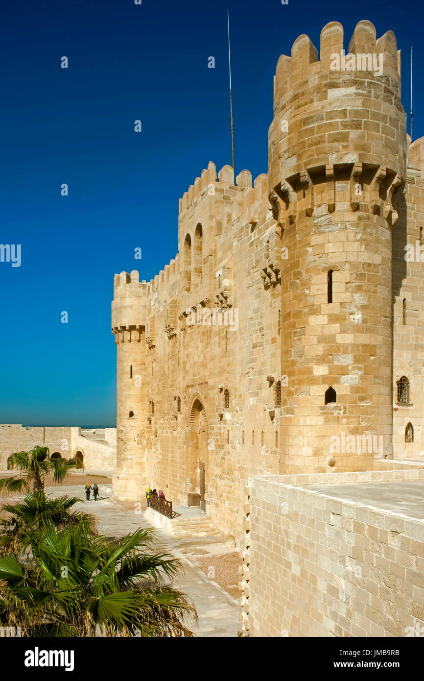 Aegypten, Alexandria, Fort Kait Bey Stockfotografie - Alamy