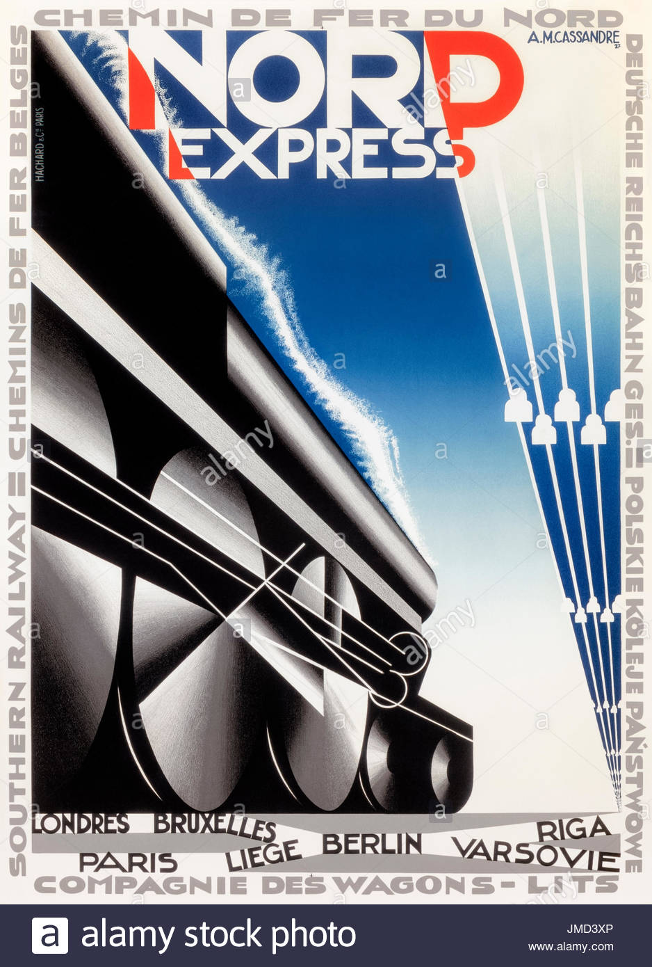 Jahrgang Der 1920er Jahre Reisewerbung Poster Stockfotos & Jahrgang Der ...
