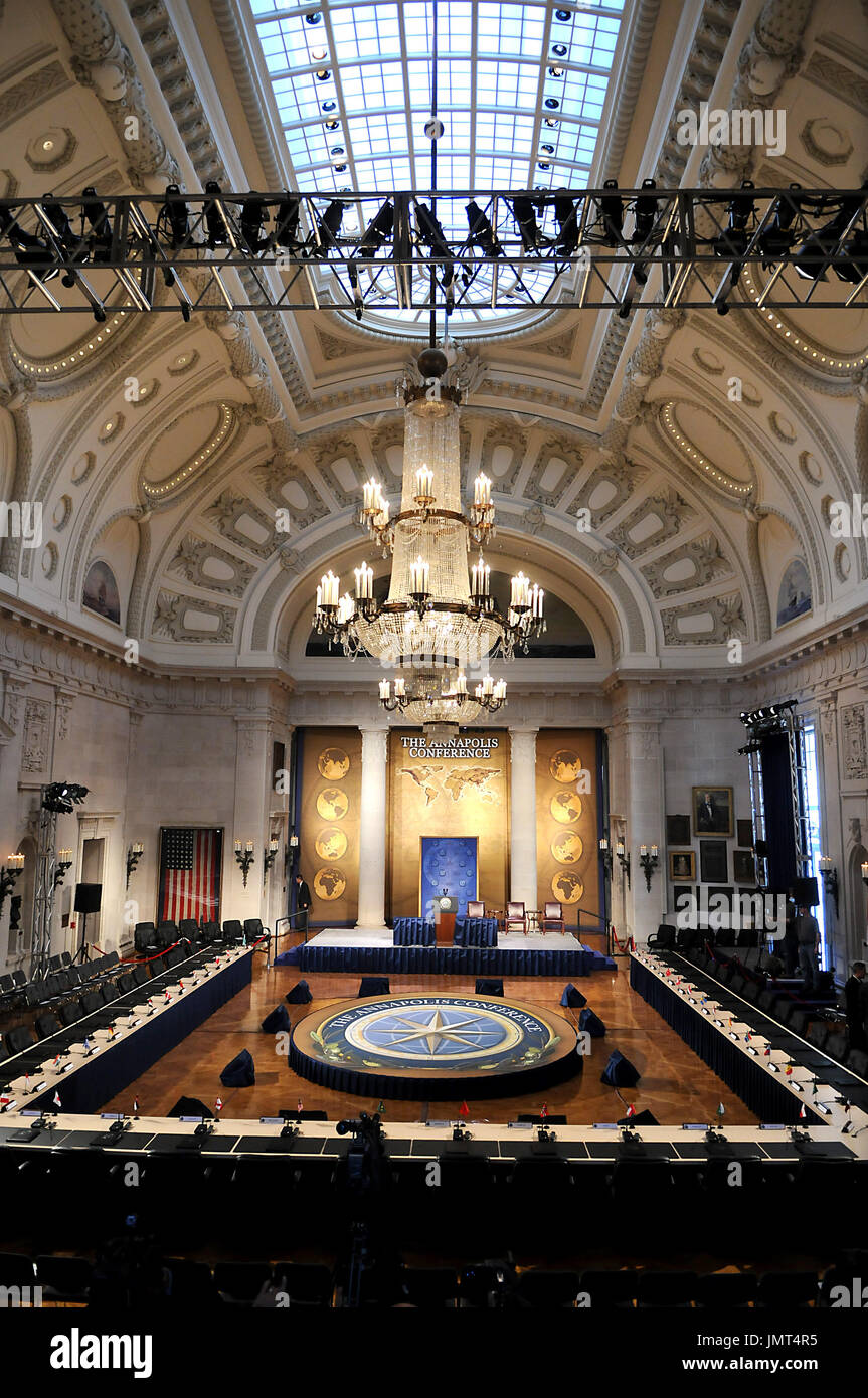 Annapolis, MD - 27. November 2007--Zimmer im Memorial Hall an der ...