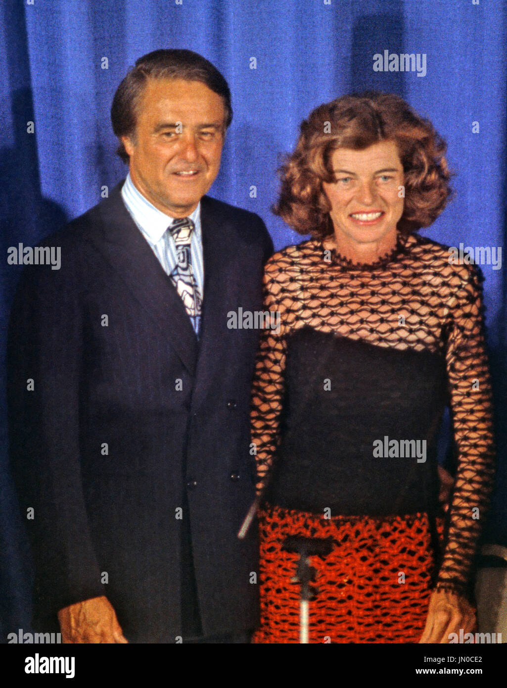 Demokratischen Vize-Präsidentenkandidat R. Sargeant Shriver, links, und ...