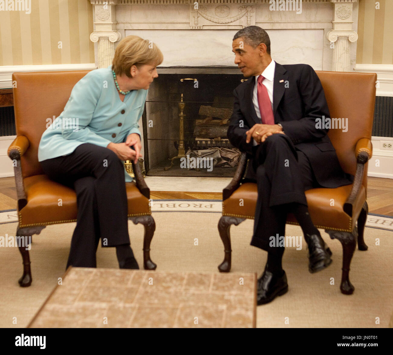 Sprechen Sie US-Präsident Barack Obama und Angela Merkel ...