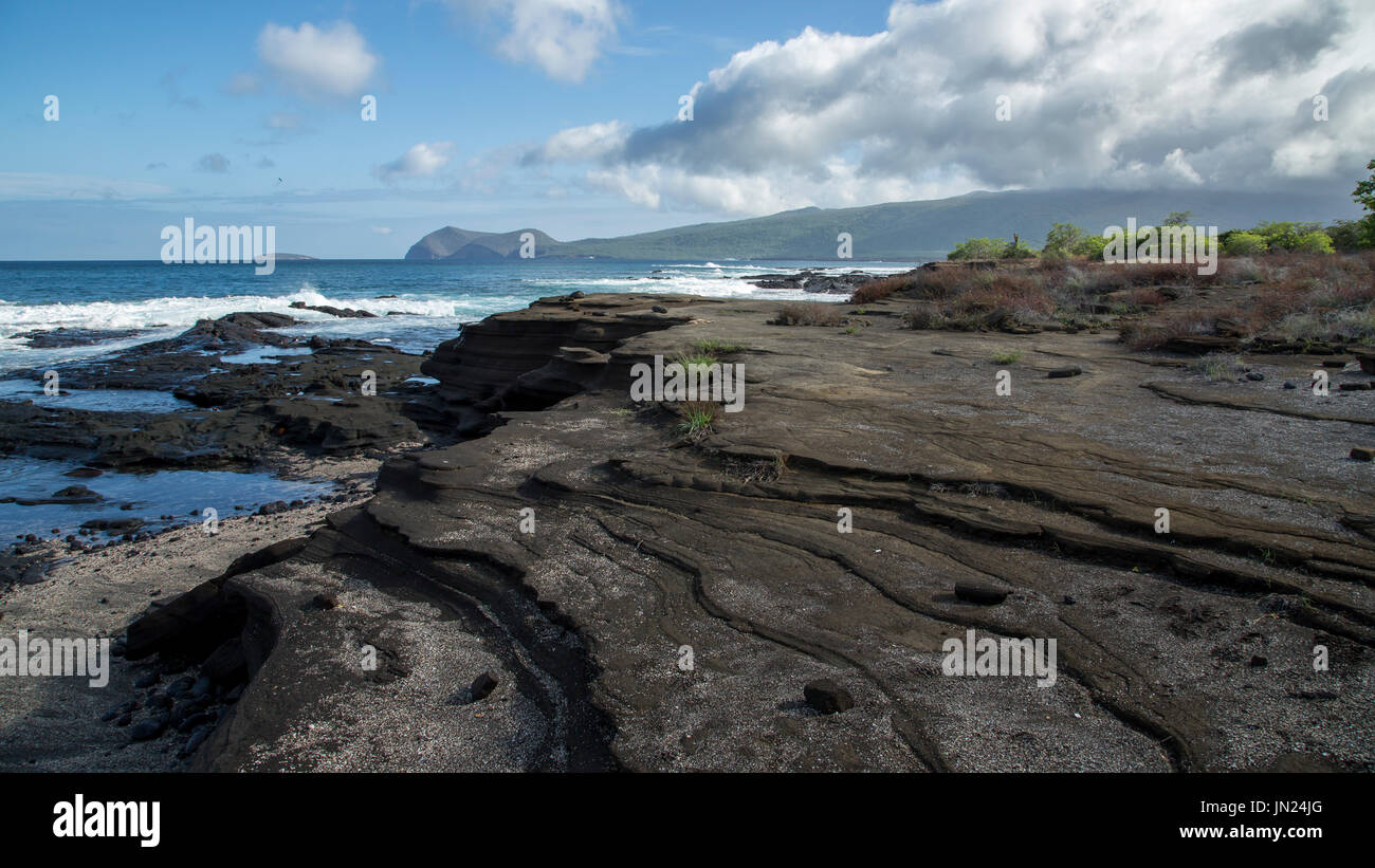 Galapagos Inseln Landschaft - Paisaje Islas Galápagos Stockfotografie ...
