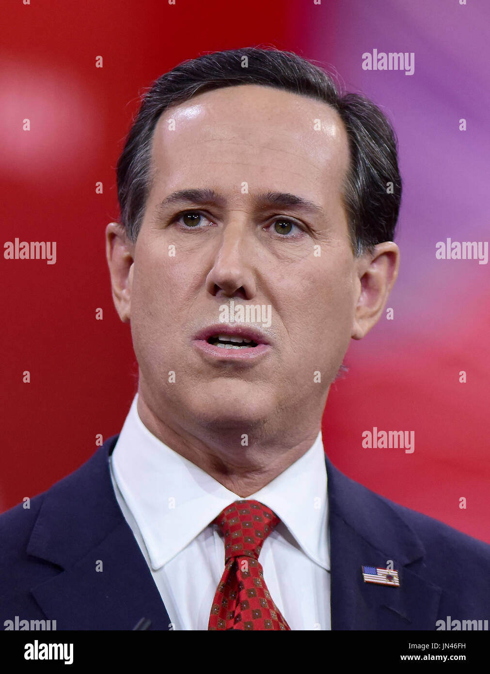 Der ehemalige US-Senator Rick Santorum (Republikanische of Pennsylvania ...