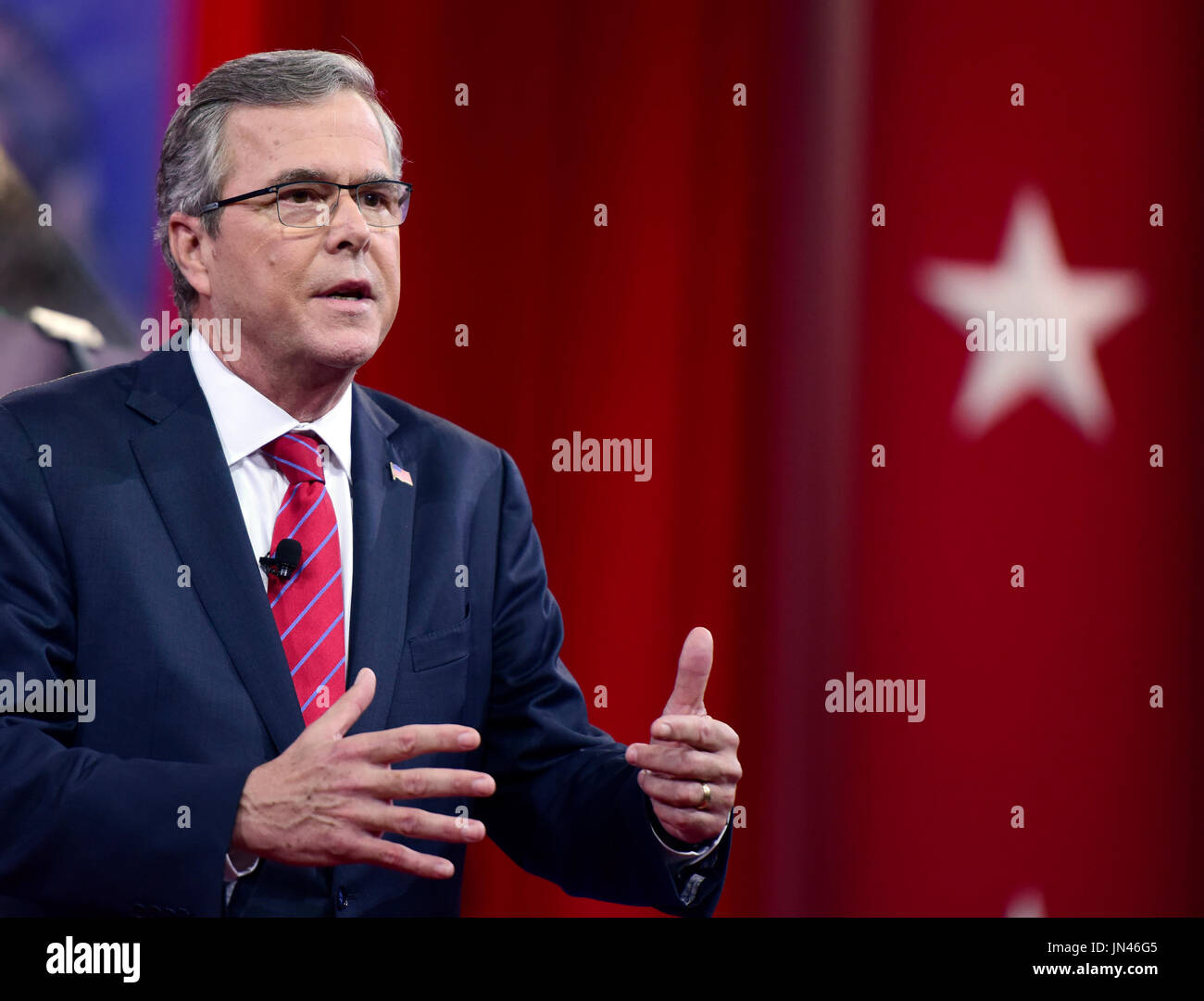 Ehemaliger Gouverneur Jeb Bush (Republikaner von Florida) spricht bei ...