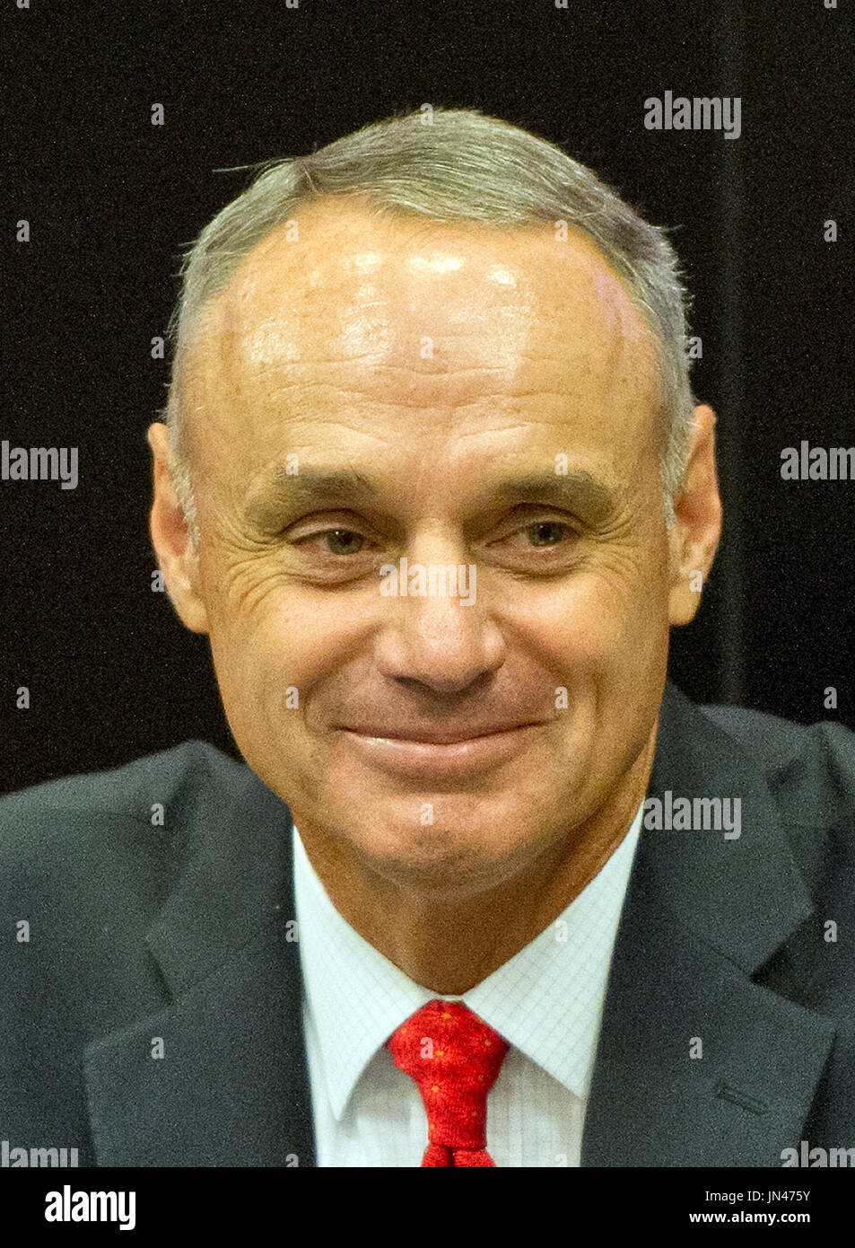 Beauftragter für Baseball Robert D. Manfred Jr. kündigt die Vergabe 2018 MLB All-Star Game in ...