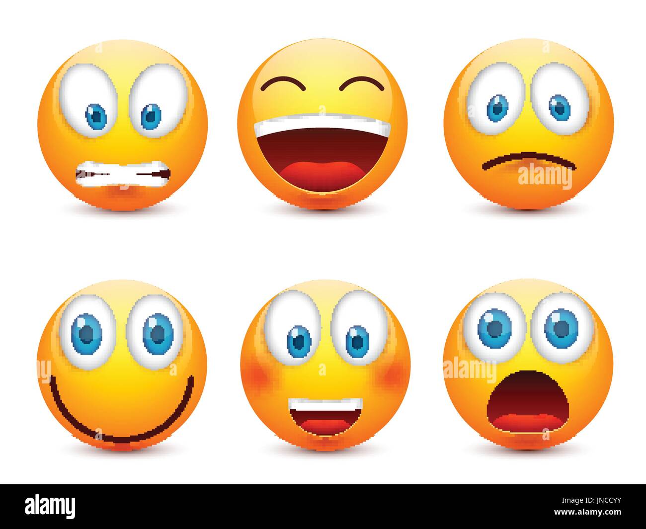 Emotionen Smiley-Gesichter