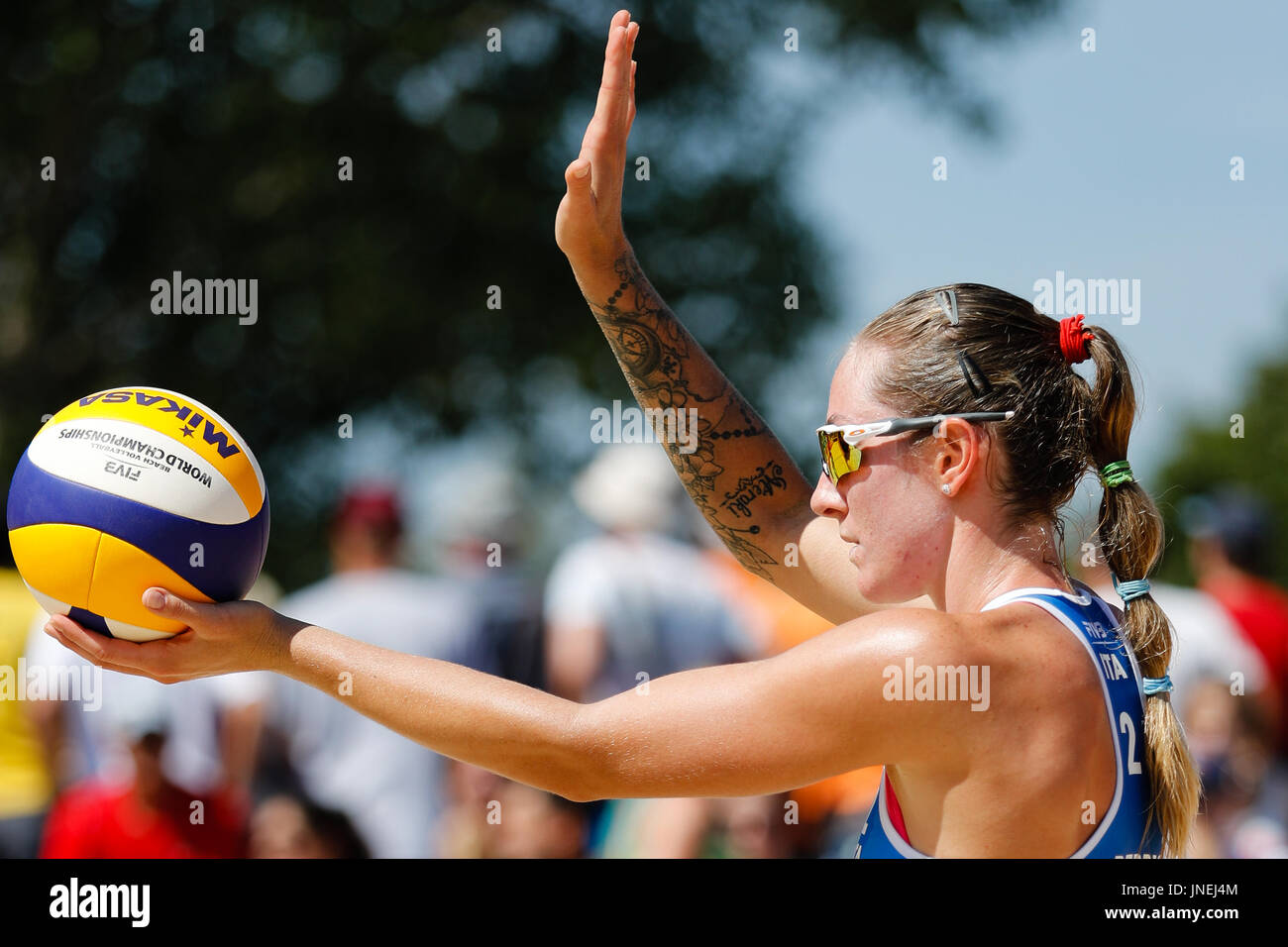Wien, Österreich. 30. Juli 2017. Pool-match zwischen Sarah PAVAN ...