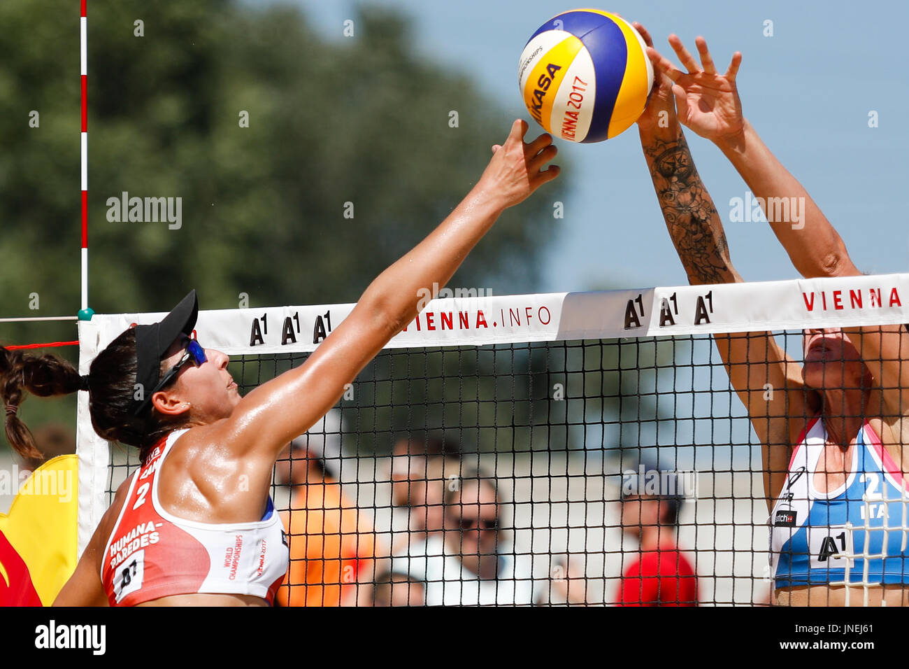 Wien, Österreich. 30. Juli 2017. Pool-match zwischen Sarah PAVAN ...