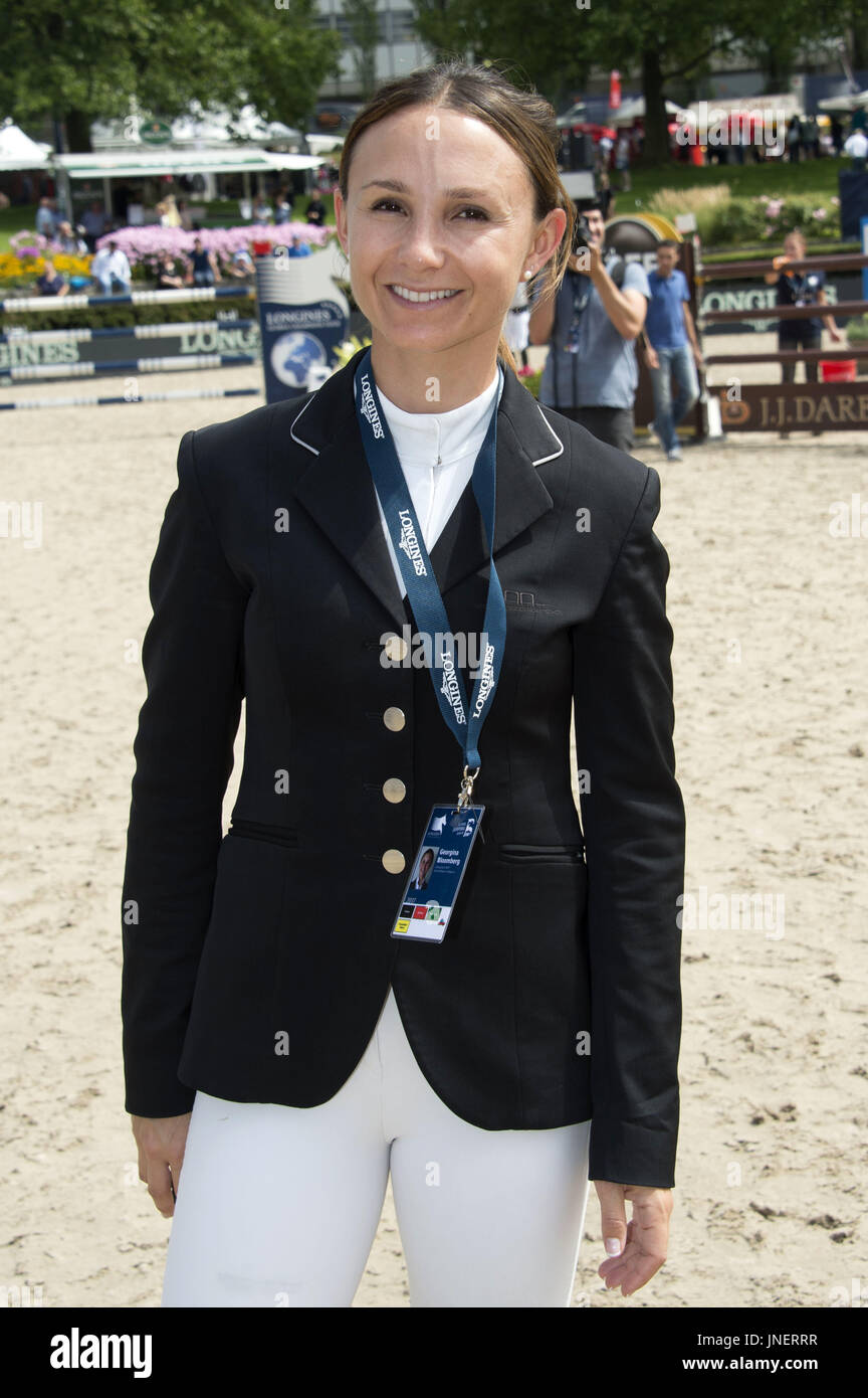 Berlin, Deutschland. 28. Juli 2017. Georgina Bloomberg, Tochter von ...