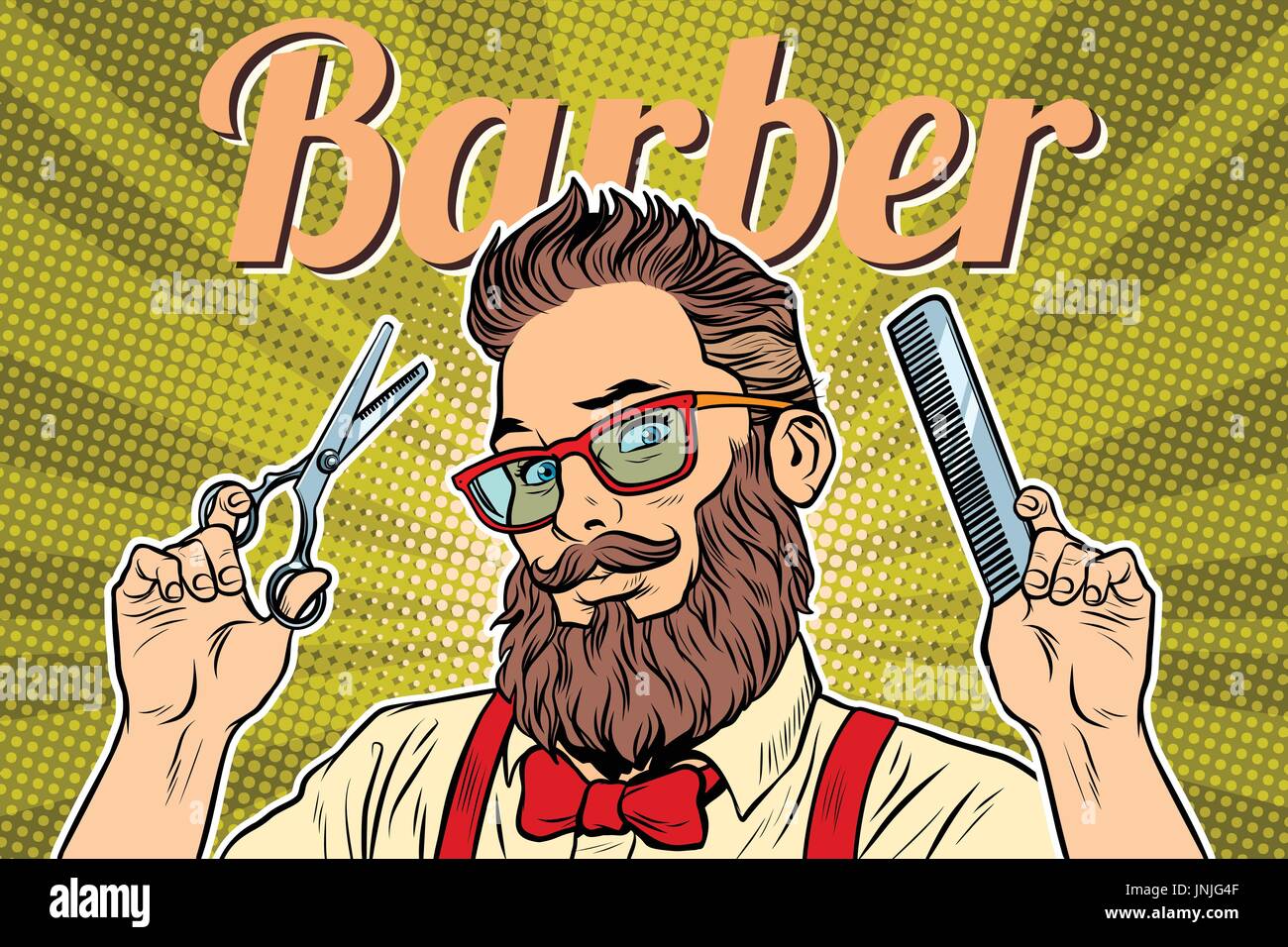 Barber chair illustration Stock-Vektorgrafiken kaufen - Alamy