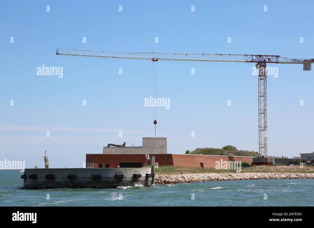 Große Gebäude mit dem Namen Mose ist ein Projekt, Venedig in Italien ...