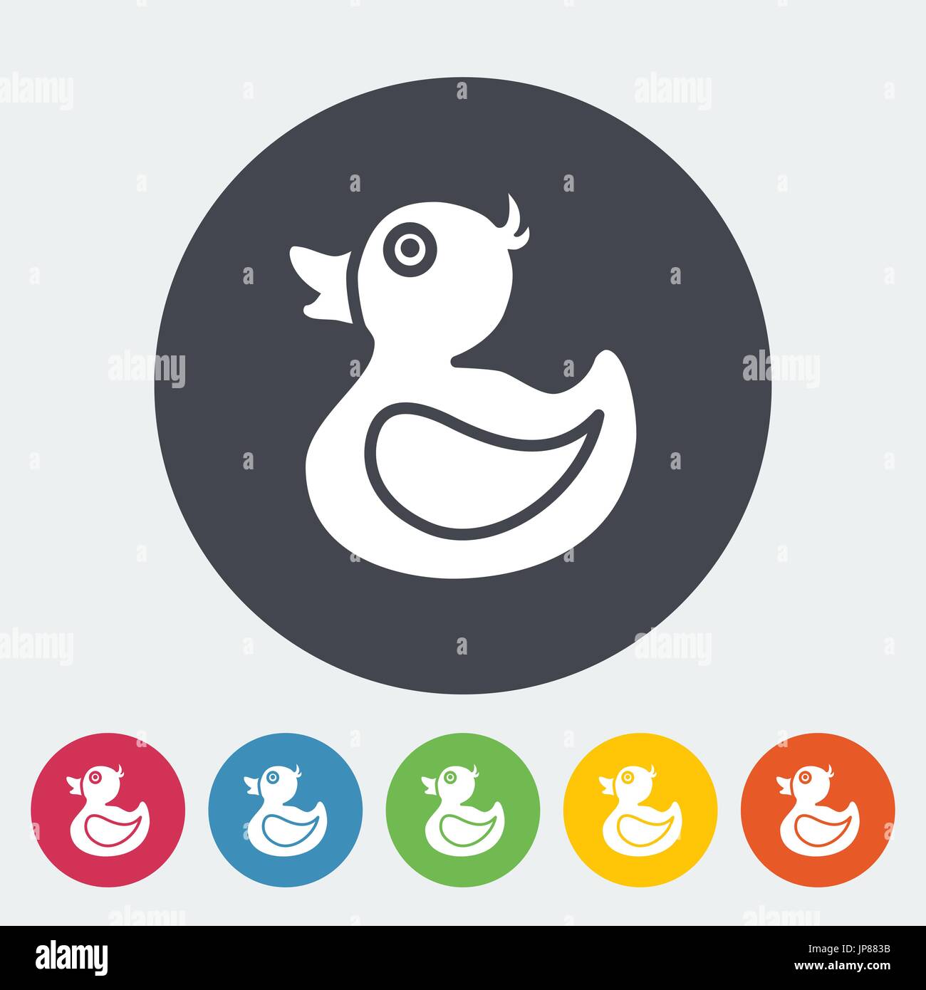 Ente-Symbol. Flache Vektor zugehörige Symbol für Web und mobile ...