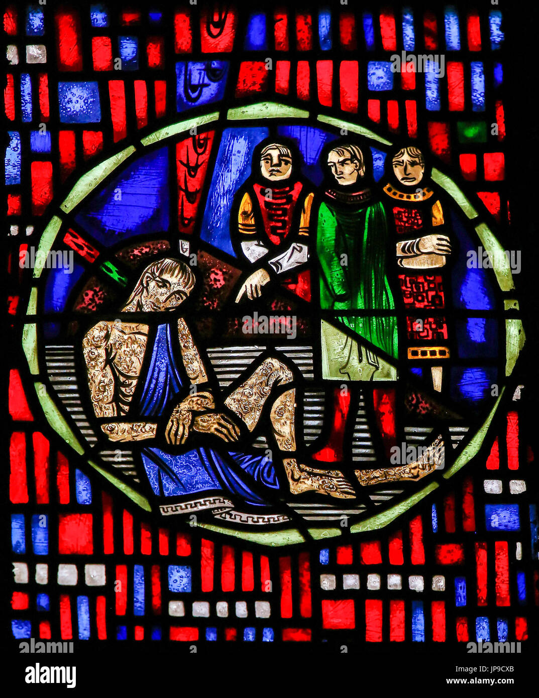 Stained glass window depicting prophet -Fotos und -Bildmaterial in ...