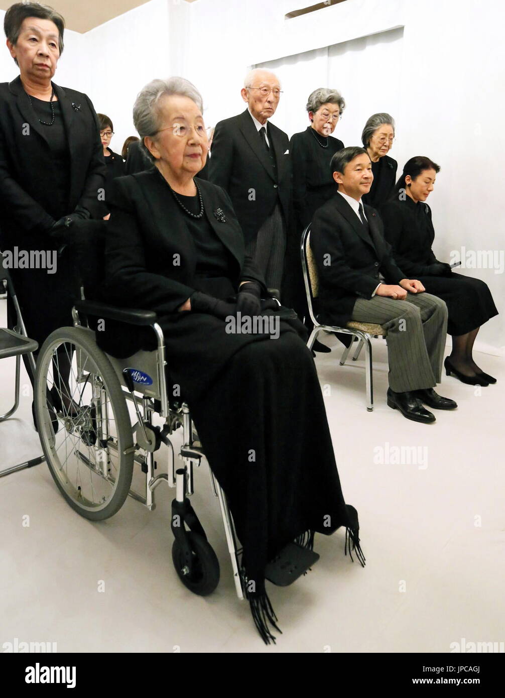 Prinzessin Yuriko, Ehefrau von der späten Prinz Mikasa sowie Kronprinz ...