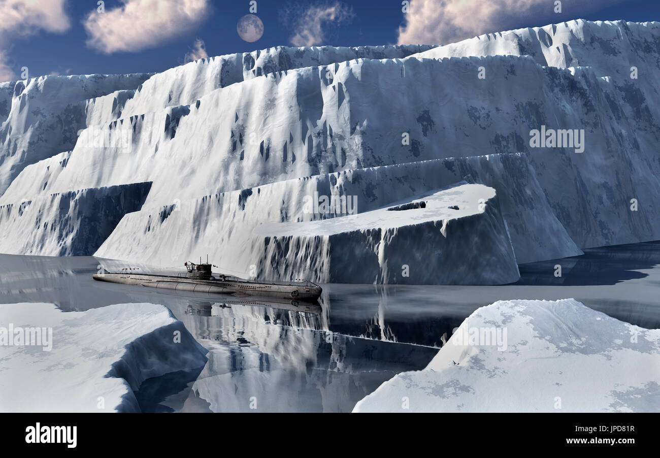 Ein Nazi-deutsche u-Boot in die Antarktis Reisen zu den oberen geheimen ...