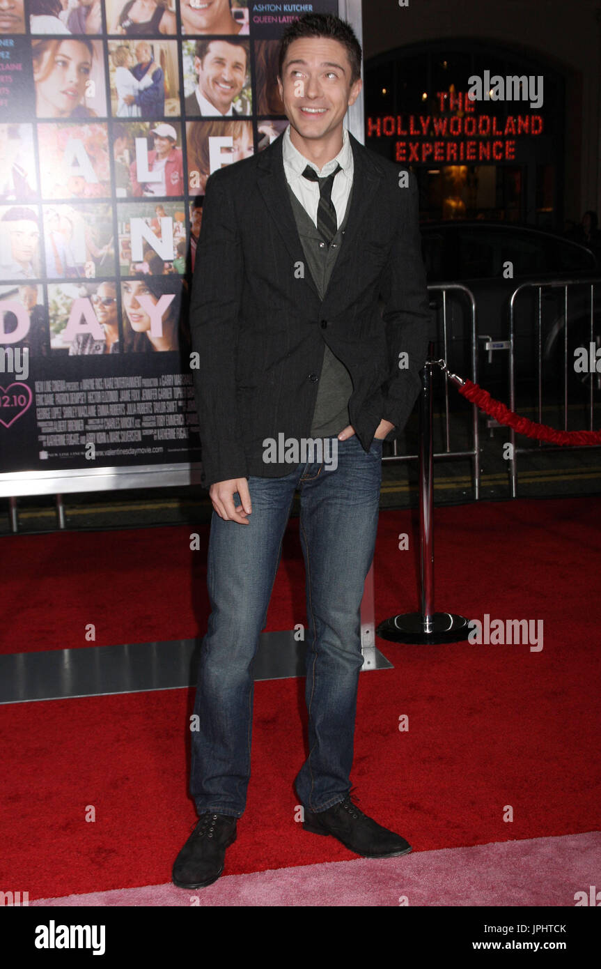 Topher Grace an der Los Angeles World Premiere der Valentinstag statt ...