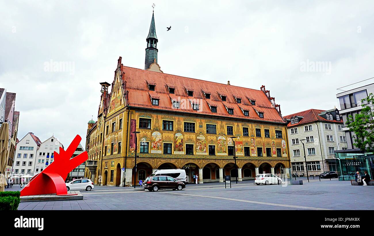 Ulmer Rathaus oder Rathaus der Stadt Ulm und der Stadt Ulm, Deutschland ...