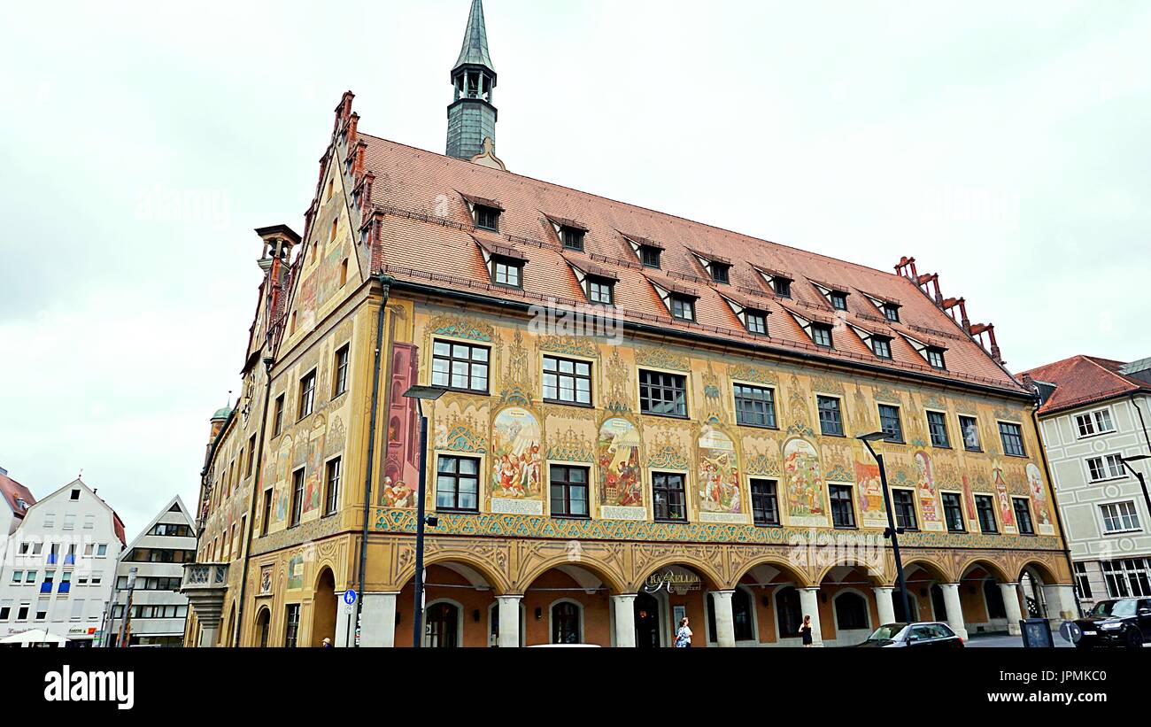 Ulmer Rathaus oder Rathaus der Stadt Ulm, Deutschland Stockfotografie ...
